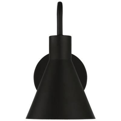 Solano LED Outdoor Round Backplate Wall Sconce - Cone Shade by Access ...