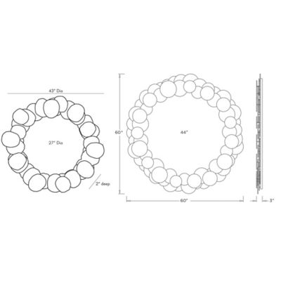 Kensey Discs Mirror by Arteriors at Lumens.com