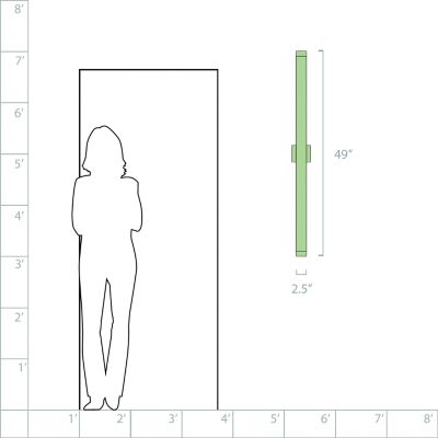 2.5 Square Strip LED Wall Light by Artemide at Lumens.com