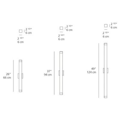 2.5 Square Strip LED Wall Light by Artemide at Lumens.com