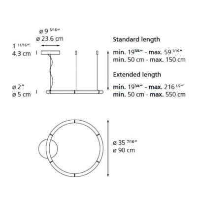 Alphabet of Light LED Chandelier by Artemide at Lumens.com