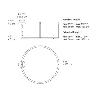 Alphabet of Light LED Chandelier by Artemide at Lumens.com