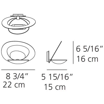 Pirce Micro LED Wall Sconce by Artemide at Lumens.com