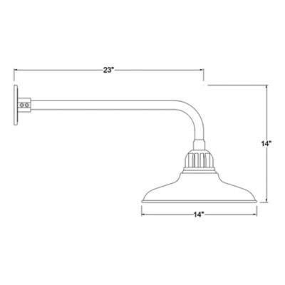 Shallow Reflector Indoor/Outdoor Wall Sconce by Baselite Corporation at ...
