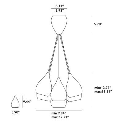 Drop One Cluster Multi-Light Pendant by Original BTC at Lumens.com