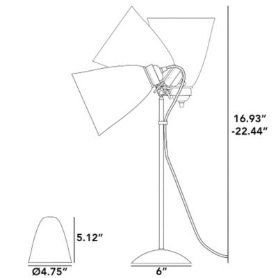Hector Medium Dome Table Lamp by Original BTC at Lumens.com