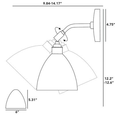 Task Short Wall Sconce by Original BTC at Lumens.com