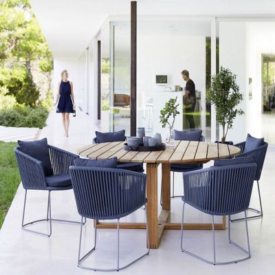 Endless Round Dining Table by Cane-line at Lumens.com