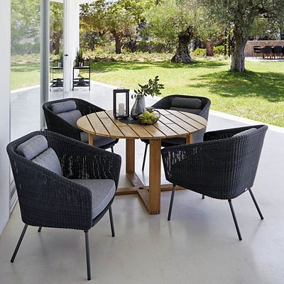 Endless Round Dining Table by Cane-line at Lumens.com