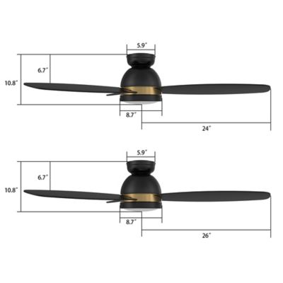 Fremont LED Flushmount Ceiling Fan by Carro USA at Lumens.com