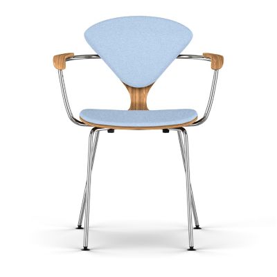 Cherner Seat and Back Upholstered Metal Base Armchair by Cherner Chair ...