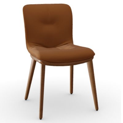 Annie Soft Upholstered Wooden Chair by Calligaris at Lumens.com