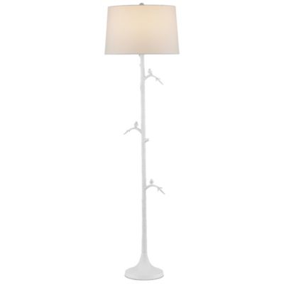 Piaf White Floor Lamp Currey Company