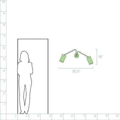 Array Cotton Twin Wall Sconce by CTO Lighting at Lumens.com