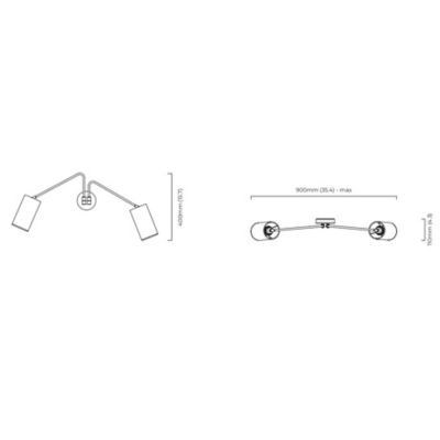 Array Cotton Twin Wall Sconce by CTO Lighting at Lumens.com