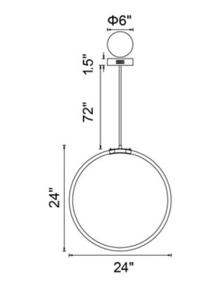 Hoops LED Pendant by CWI Lighting at Lumens.com