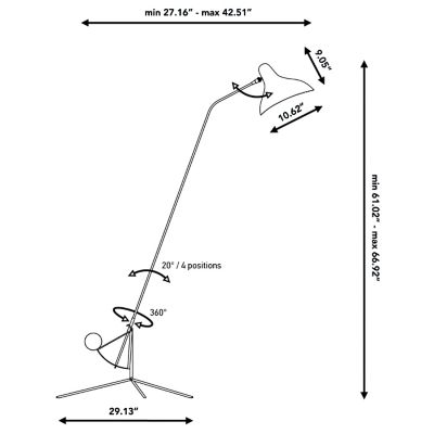 Mantis Floor Lamp by DCW editions at Lumens.com