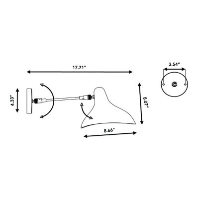 DCW Mantis Wall Sconce by DCW editions at Lumens.com