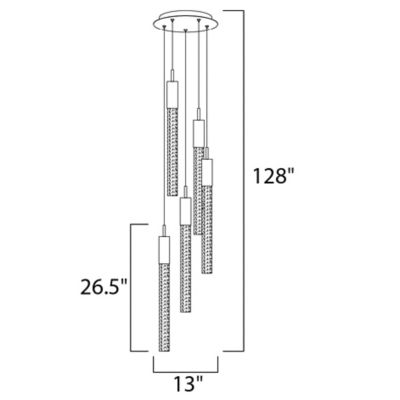 Alora LED Multi Light Pendant by Huxe at Lumens.com
