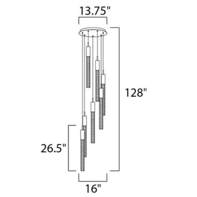 Alora LED Multi Light Pendant by Huxe at Lumens.com