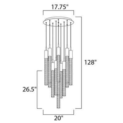 Alora LED Multi Light Pendant by Huxe at Lumens.com