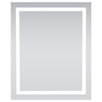 Rectangular Silver Modern LED Lighted Mirrors