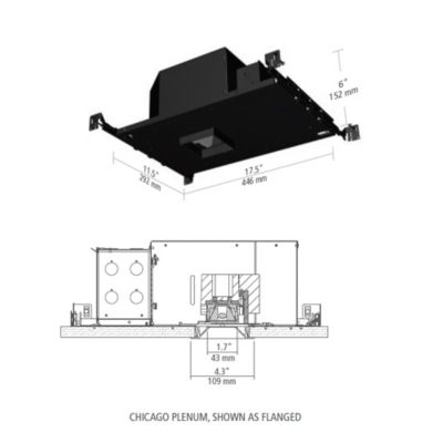 3 Inch Wall Wash Trim by Visual Comfort Architectural at Lumens.com