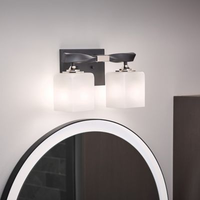Ryame Round LED Lighted Mirror by Elan Lighting at Lumens.com