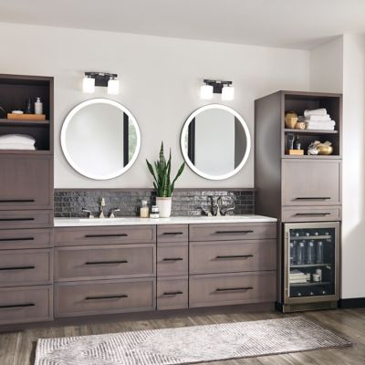 Ryame Round LED Lighted Mirror by Elan Lighting at Lumens.com