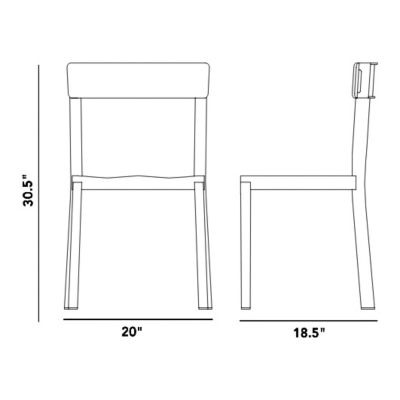 Lancaster Stacking Chair by Emeco at Lumens.com