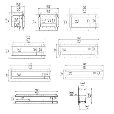 Flex Firebox - Double Sided by EcoSmart Fire at Lumens.com