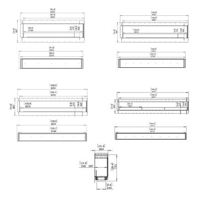 Flex Firebox - Right Corner by EcoSmart Fire at Lumens.com