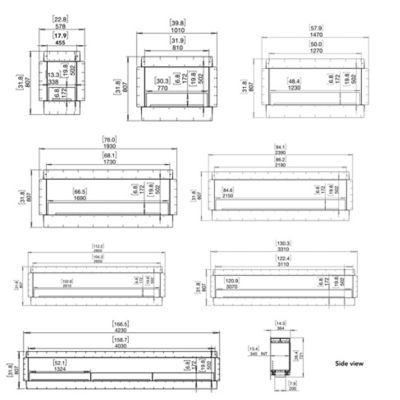 Flex Firebox - Single Sided by EcoSmart Fire at Lumens.com
