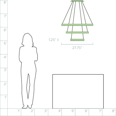 Quad 3 Tier LED Pendant by ET2 Lighting at Lumens.com