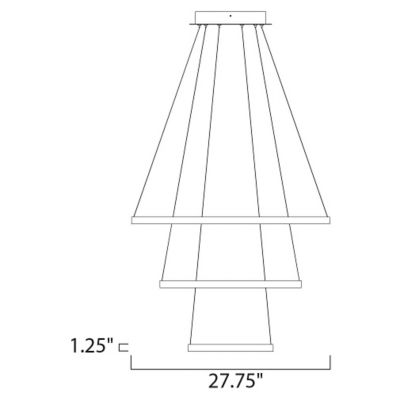 Quad 3 Tier LED Pendant by ET2 Lighting at Lumens.com