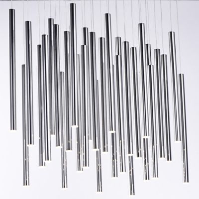 Flute LED Rectangular Mulit-Light Pendant by ET2 Lighting at Lumens.com