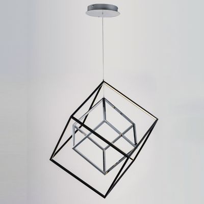 4 Square 2-Light LED Pendant by ET2 Lighting at Lumens.com