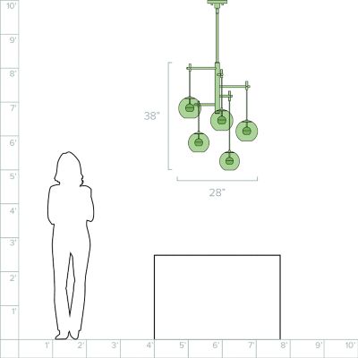 Nucleus LED Multi Light Pendant by ET2 Lighting at Lumens.com