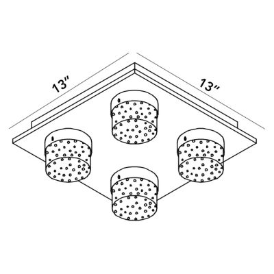 Fizz lV LED Flushmount by ET2 Lighting at Lumens.com