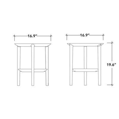 Oak Bok Side Table by Ethnicraft at Lumens.com