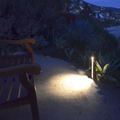 Brass LED Bollard Light by Focus Industries at Lumens.com