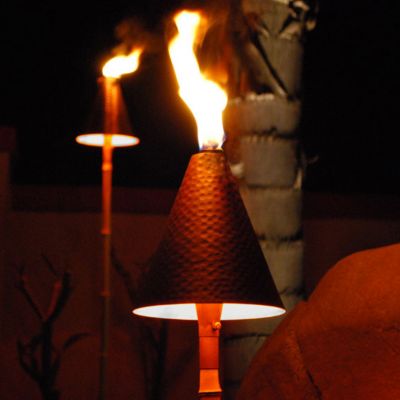 Large Tiki Torch and Light by Focus Industries at Lumens.com