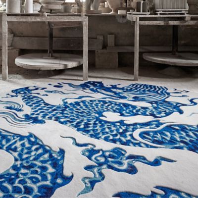 Blue China Rug by Gan Rugs at Lumens.com