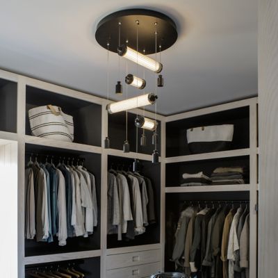 Abacus Round LED Multi-Light Pendant by Hubbardton Forge at Lumens.com