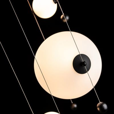 Abacus Round LED Multi-Light Pendant by Hubbardton Forge at Lumens.com