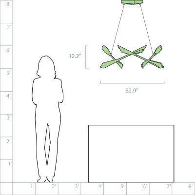 Quill LED Chandelier by Hubbardton Forge at Lumens.com