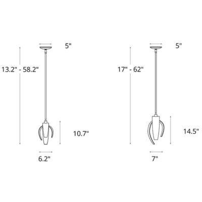 Corona Mini Pendant by Hubbardton Forge at Lumens.com