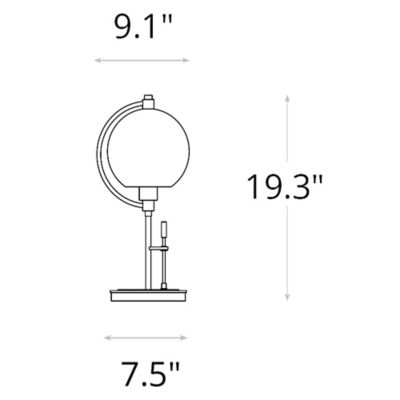 Pluto Table Lamp by Hubbardton Forge at Lumens.com