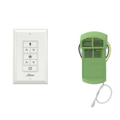 Universal Fan-Light Wall Control with Receiver by Hunter Fans at Lumens.com