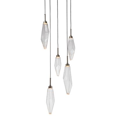 Rock Crystal Round Multi Light LED Pendant by Hammerton Studio at ...